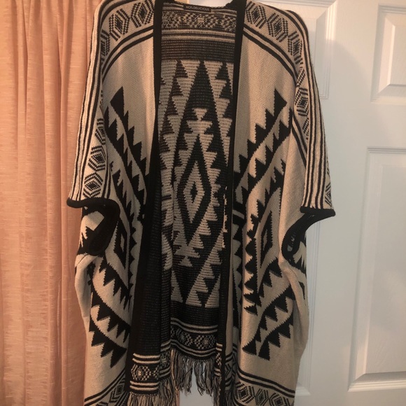 Sweaters | Aztec Pattern Poncho | Poshmark